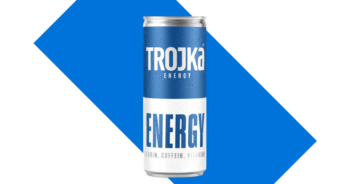 Trojka Energy - für den Energie-Kick ohne Alkohol. · Trojka Vodka